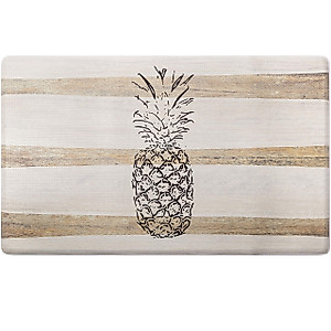 SoHome Cozy Living Anti-Fatigue Kitchen Mat, Kitchen Mats Rug for Floor, Farmhouse Themed-Non Slip, Stain Resistant, Easy Clean, 1/2 Inch Thick Comfort Chef Mat, 20" x 36", Pineapple