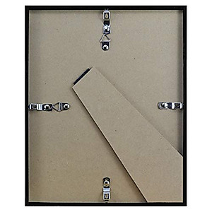 Americanflat 8x10 Picture Frame in Black - Thin Border 5x7 Picture Frame with Mat or 8x10 Frame Without Mat - Shatter Resistant Glass - Horizontal and Vertical Formats for Wall and Tabletop
