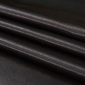 Pride Beddings 5 Pieces Satin Duvet Cover California King Size Black Duvet Cover Bedding Set with Zipper Closure, 1 Duvet Cover + 4 Pillow Cases