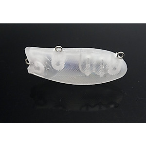 FINE FISHING 10PCS Unpainted Fishing Popperbaits 5.6cm 7.93g with 5mm Free 3D Simulation Fishing Eye Simulation Blank Body Clear Hard Baits Trout Salmon Minnow Lure Crankbait Topwater Freshwater 356