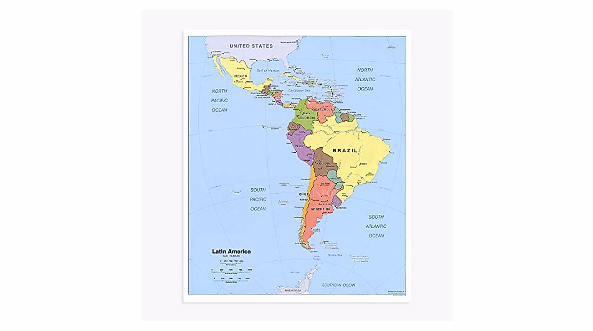 HISTORIX 2006 Latin America Map Poster - Museum Quality