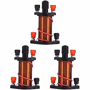 Induction Heater 3 pcs Practical Lab Home Demonstration for Physics Cylindrical Teaching Auxiliary Magnet with Coil Induction Useful Cylinder Portable Copper Premium Experiment T Post