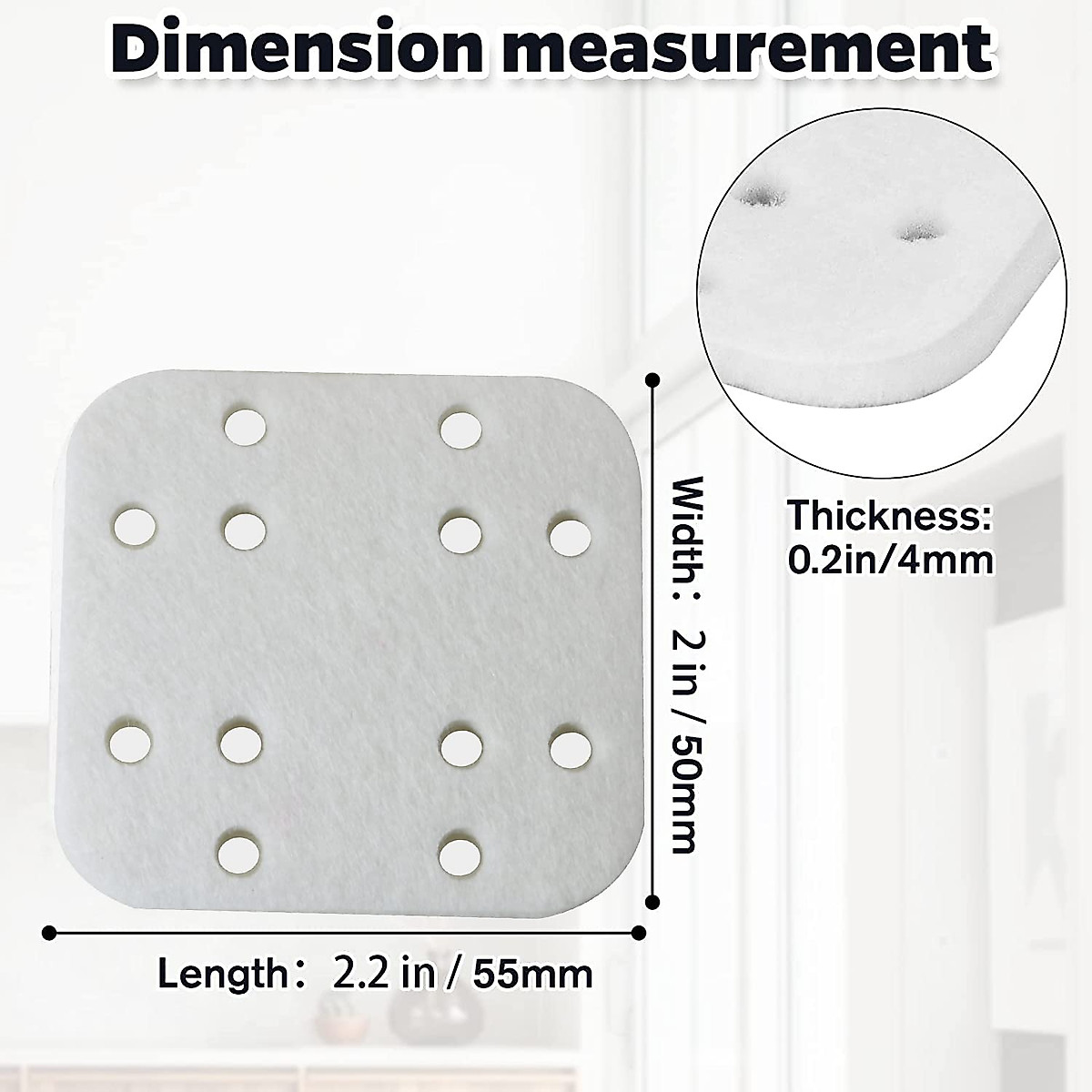 MEETOOT 20pcs Humidifier Descaling Pads for LV600HH, 55x50mm Humidifier Mineral Absorption Pads