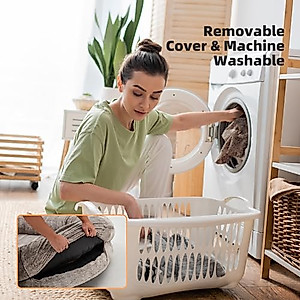 Human Size Dog Bed - 71''x47''x12.5'', Washable Faux Fur, Orthopedic, Plump Pillow, Blanket, Brown