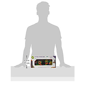 OOPS Fun Forest & City Train - Wooden Pull Along Toy and Stacking Puzzle for Toddlers