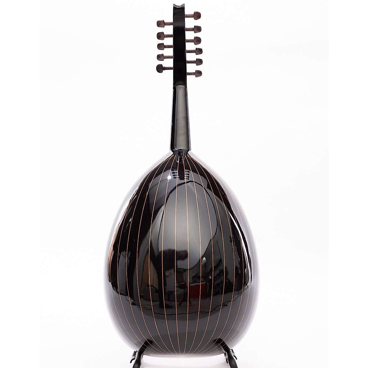 Egyptian Oud Classic Black Stringed Instrument Aoud Ud with Soft Case and Picks