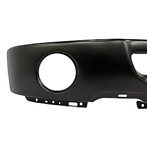 Crash Parts Plus Painted Black Steel Front Bumper for Ford F-150, Lincoln Mark LT - FO1002401