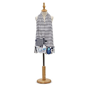 DEMDACO Baby Activity Blue Stripe One Size Fits Most Polyester Fabric Fashion Scarf