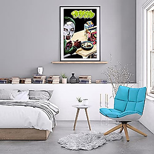 LIBOK MF DOOM Mm..Food Rapper Music Poster Printing Modern Home Poster Wall Art Mural Art Poster Decoration Unframed 12x18in, 12x18in-unframed
