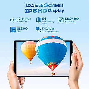 TECLAST Tablet 10 inch Android 12 Tablets, P25T 4GB RAM 64GB ROM 1TB Expand Android Tablet, Tableta with 1.8Ghz 4-core CPU, 2.4G+5G WiFi 6, 10.1'' IPS Screen, Dual Cameras, Bluetooth 5.0, Stereo, GMS