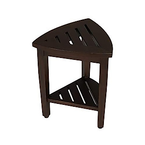 Decoteak Snazzy Corner Wood Shower Shelf (Non Assembled)