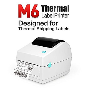 Fangtek Thermal Shipping Label Printer - Direct Thermal High Speed Printer - Compatible with Amazon, Ebay, Etsy, Shopify - 4×6 Label Printer & Multifunctional Printing