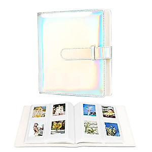 256 Vertical Photos for Instax Mini 12 Photo Album,Polaroid Photo Albums 2x3 for Fujifilm Instax Mini 11 9 8 7s 40 Film, Polaroid 300, HP Sprocket, K-pop Photocards (Magic Silver)