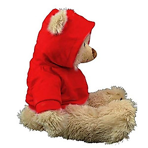 Red Hoodie Tee Teddy Bear Clothes Fits Most 14"-18" Build-a-Bear and Make Your Own Stuffed Animals