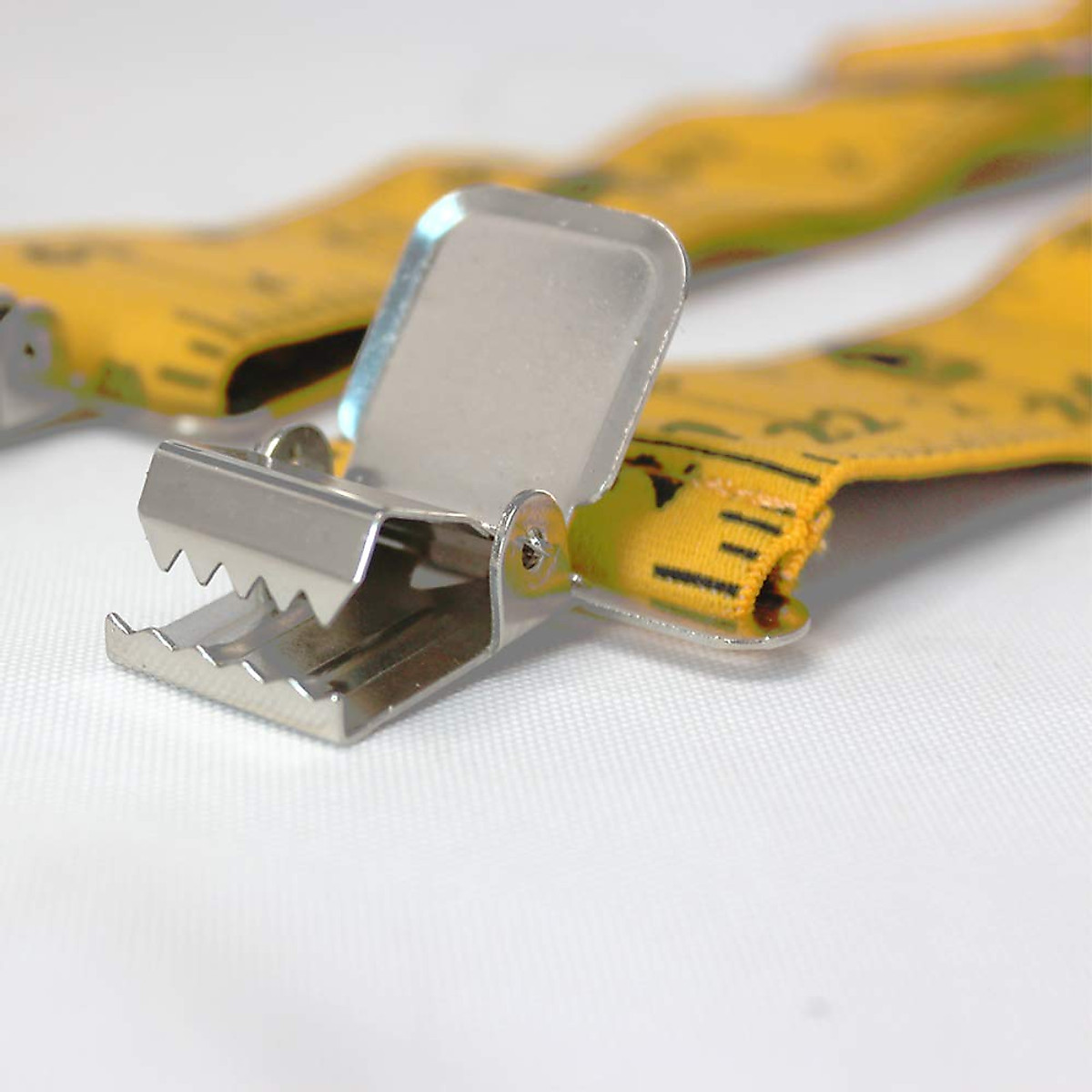 Mens Suspenders 2" Wide Adjustable and Elastic Braces X Shape with Very Strong Clips - Heavy Duty tape measure suspenders for men (Rule)