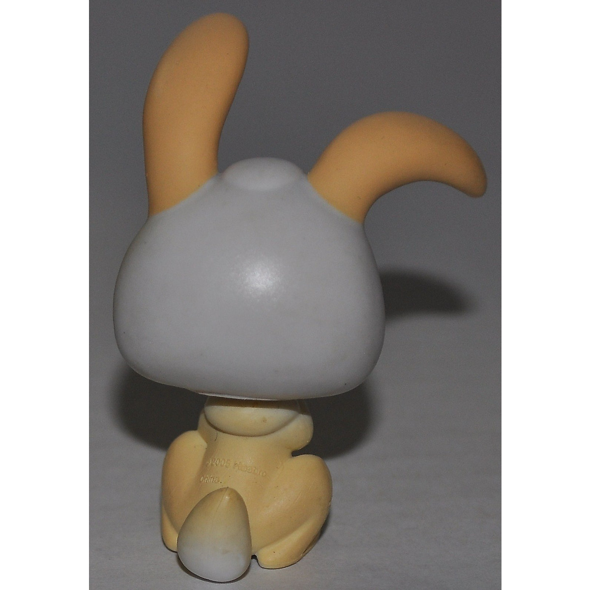 Rabbit #239 (White/Cream, purple eyes) - Littlest Pet Shop (Retired) Collector Toy - LPS Collectible Replacement Single Figure - Loose (OOP Out of Package & Print)
