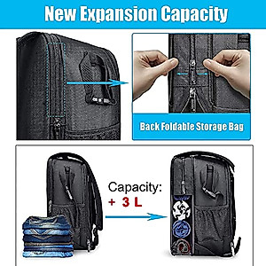 CADeN Camera Backpack Bag for DSLR/SLR Mirrorless Camera Waterproof with 14 inch Laptop Compartment, USB Charging Port, Tripod Holder, Rain Cover, Camera Case Compatible for Sony Canon Nikon Black