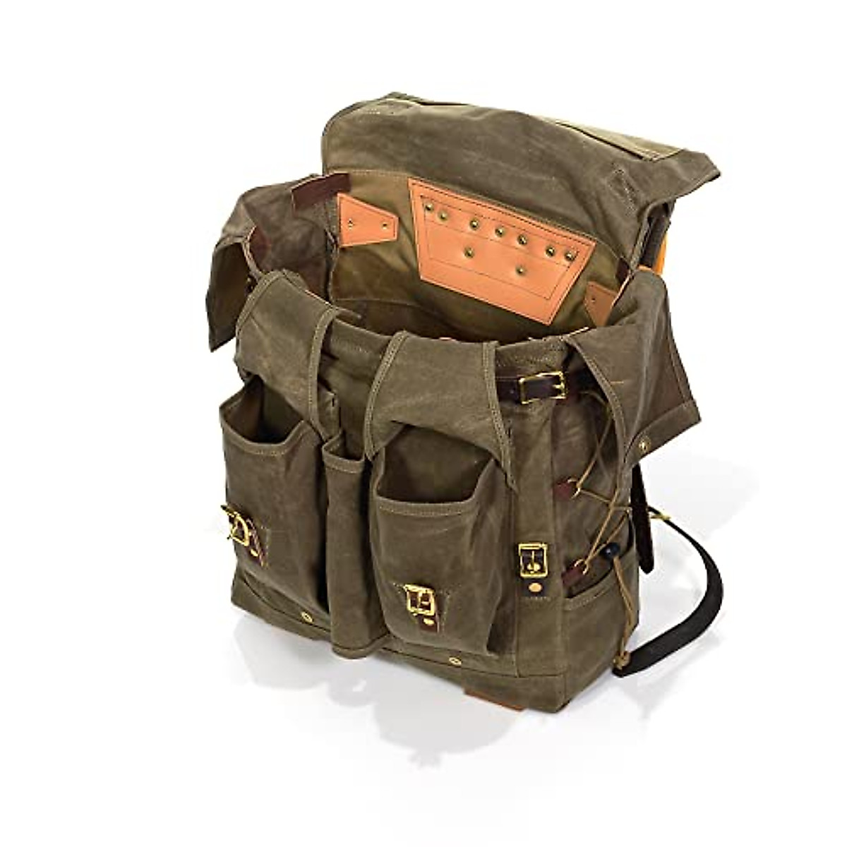 Frost River Isle Royale Junior Bushcraft Backpack - Durable Waxed Canvas Outdoor Hiking Pack, 26 Liter, Field Tan