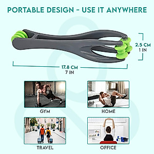 COZLOW HandPro Finger Massager for Deep Tissue Comfort, Dual-Sided Therapy Tool for Arthritis, Carpal Tunnel, Stress & Pain Relief, Massage Roller for Hands, Palm & Wrist