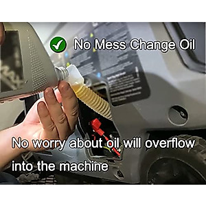 Generator Oil Change Funnel Fits Yamaha Ef2000iSv2 EF2200iS Westinghouse WH2200iXLT Generac 7117 GP2200i Rainier R2200i Wen Generator 56200i 56203i 56235i Portable Inverter