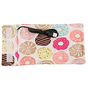 GOTOTOP Bottle Warmer Bag Bottle Warmer Case Milk Warmer Portable Cooler Bag with USB Charging Port for Baby Care(Donut)