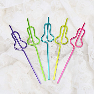 Party Supply Co. Bachelorette Straws, Penis Straw Party Favor, Funny Naughty Straws, Multi Colored Pack (Pack of 25)