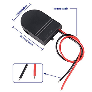 Aobao 15pcs cr2032 Battery Holder, CR2032 Battery Holder with Switch, Coin Cell Holder, 1 x 3V CR2032 Button Coin Cell Battery Holder with Leads On Off Switch (Black)