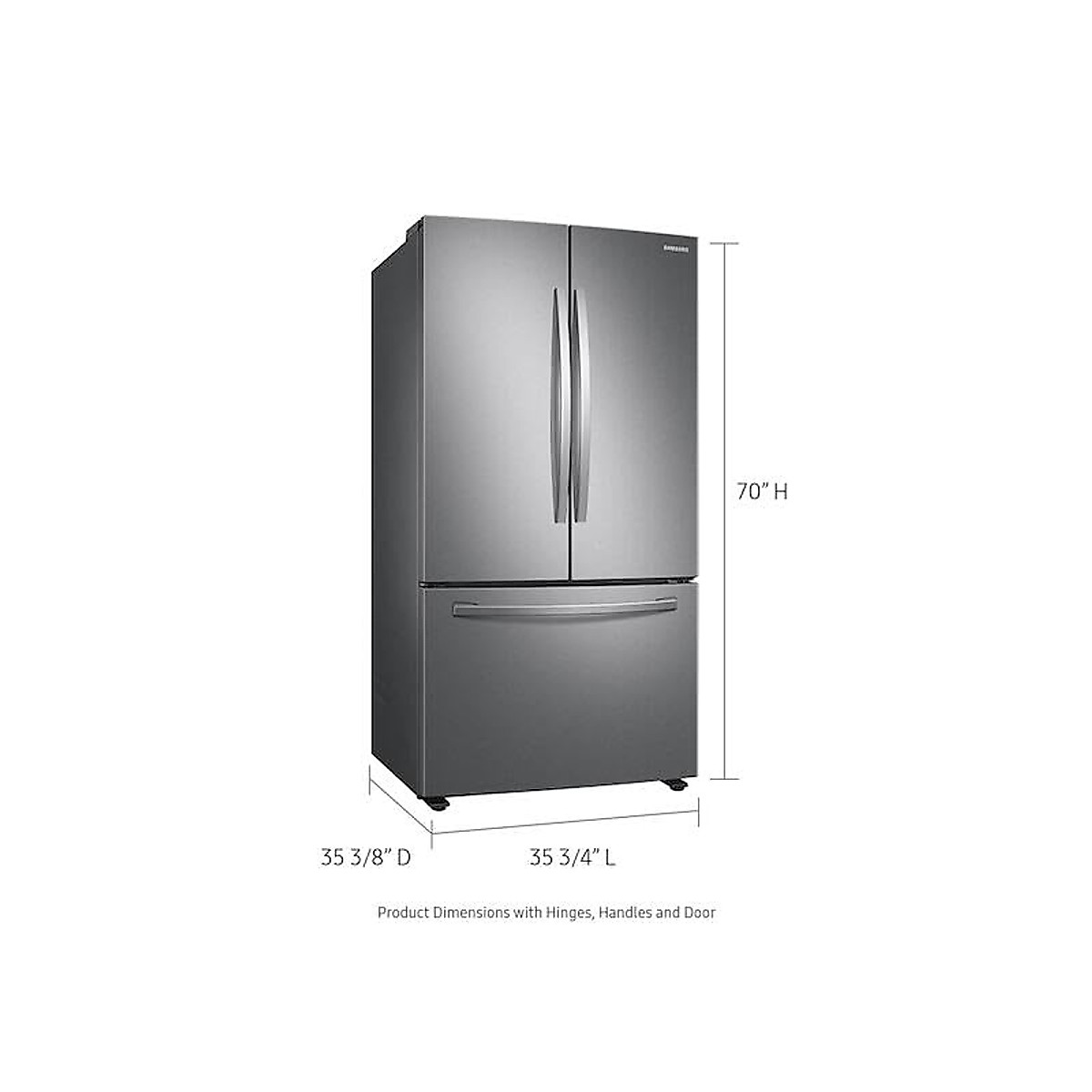 SAMSUNG RF28T5001SR 28 cu. ft. Large Capacity 3-Door French Door Refrigerator in Stainless Steel