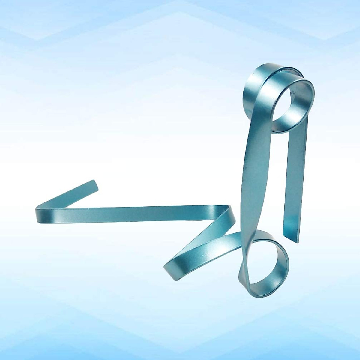 1pc Iron Decoration Rack Suspension Holder Decorative Home Bracket Floating Bottle for Ribbon Wine Novelty Suspended Office Rope Stand Table Silk Sky-blue