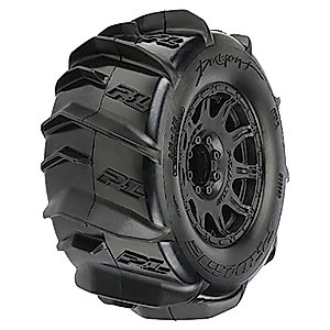 Pro-line Racing 1/8 Dumont F/R 3.8" MT Tires Mounted 17mm Blk Raid 2 PRO1019210