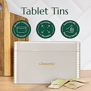 CLEANOMIC - Tablet Tin - Lidded Storage Bins