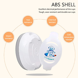 LYSIAN Baby Headphones Hearing Protection Ear Muffs for Infants 0-3 Years with Elastic Headband, Noise Cancelling Baby Earmuffs for Parade Fireworks, Festival, Sleep, Travel, Plane (White)