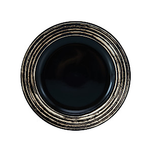 Pfaltzgraff Bryson 16 Piece Dinnerware Set, Service for 4, Black