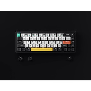 nuphy Halo65 Mechanical Gaming Keyboard with PBT Keycaps, 65% RGB Hot-swap Wireless Keyboard, Supports Bluetooth、2.4G and Wired Connection，Compatible with Mac and Windows-Black(Baby Raccoon Switch)