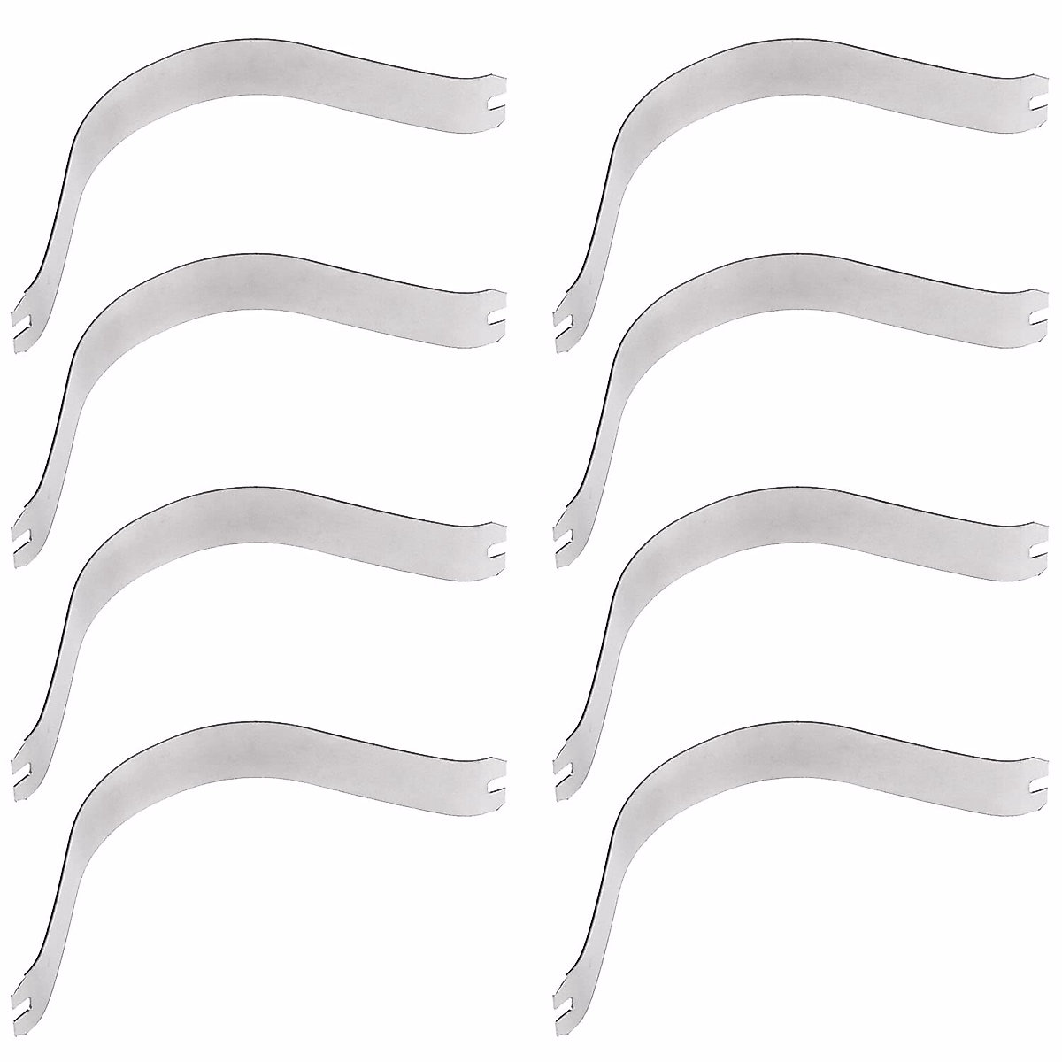 Haidong Stainless steel photo frame spring clip Photo frame spring retaining clip DIY photo frame tool picture frame spring clip is used for picture frame hanging -60PCS（85 * 9mm）