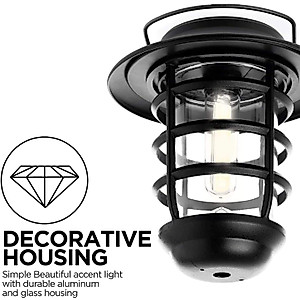 Home Zone Security Solar Decorative Glass Wall Lantern Light No Wiring 6 Set