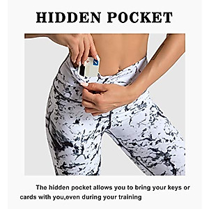 Dragon Fit Compression Yoga Pants with Inner Pockets in High Waist Athletic Pants Tummy Control Stretch Workout Yoga Legging