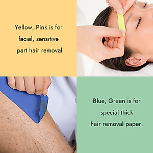 waxkiss wax strips 400Pcs Beauty Non-woven Waxing Strips for Facial & Body & Leg Epilating for women & men, 3x9'' Wax Strips for Hair Removal