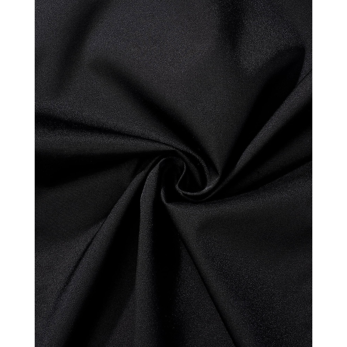 J.VER Men's Dress Shirts Solid Long Sleeve Stretch Wrinkle-Free Shirt Regular Fit Casual Button Down Shirts Black Large