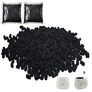 Xcivi Odor Absorbing Filter Refills for Lomi Smart Waste Kitchen Composter Top and Back Filters, Replacement Activated Charcoal Filters Compatible with Lomi Electric Countertop Compost Bin(2 Pack)