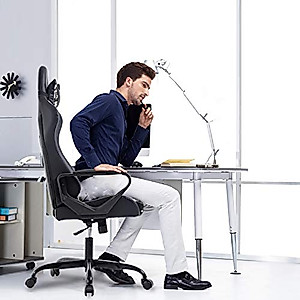 PC Gaming Chair Ergonomic Office Chair Massage Desk Chair with Lumbar Support Arms Headrest High Back PU Leather Racing Chair Rolling Swivel Executive Adjustable Computer Chair for Women Adults(Camo)