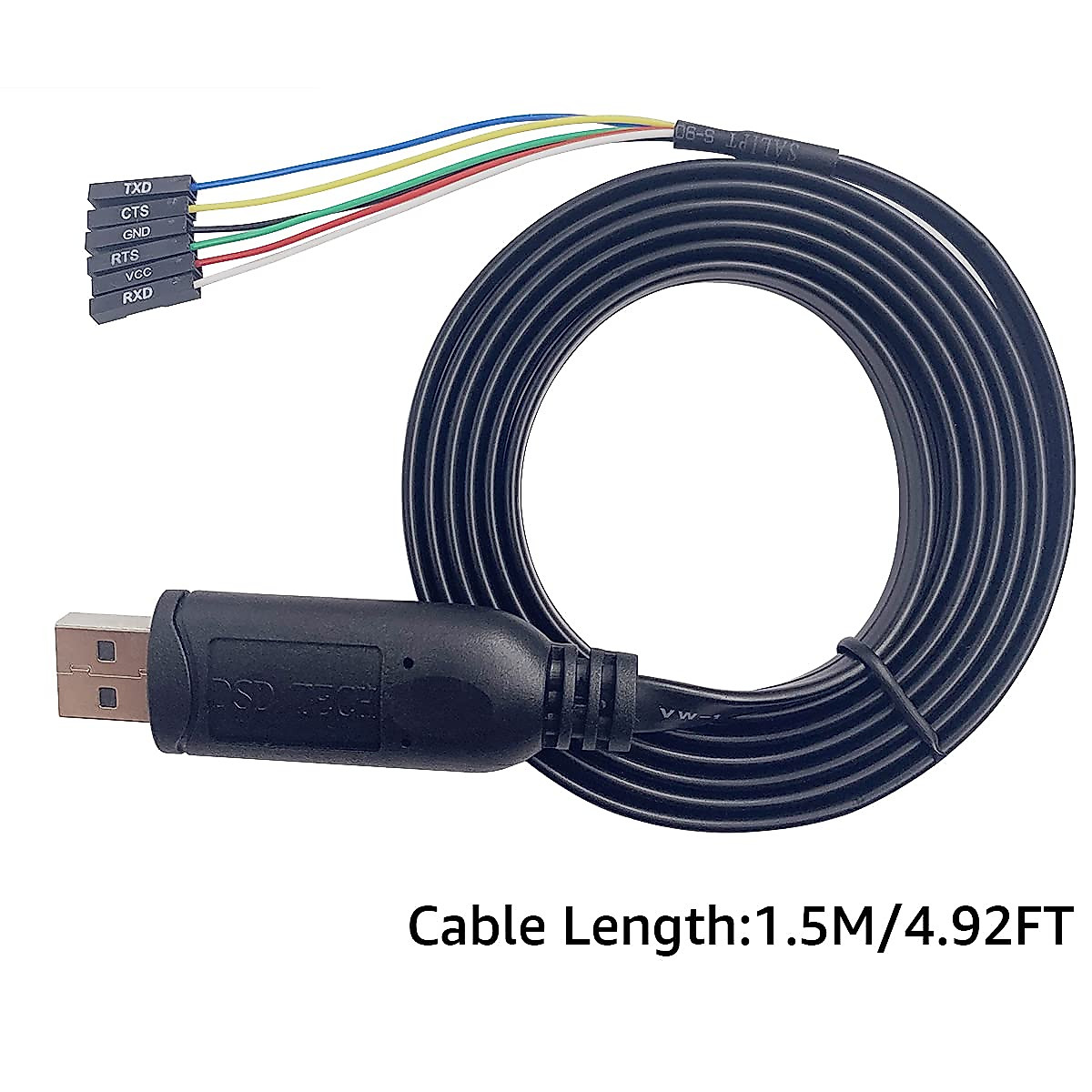 DSD TECH SH-U09G USB to TTL Serial Cable Built-in FTDI FT232RL IC 1.8M/5.9FT