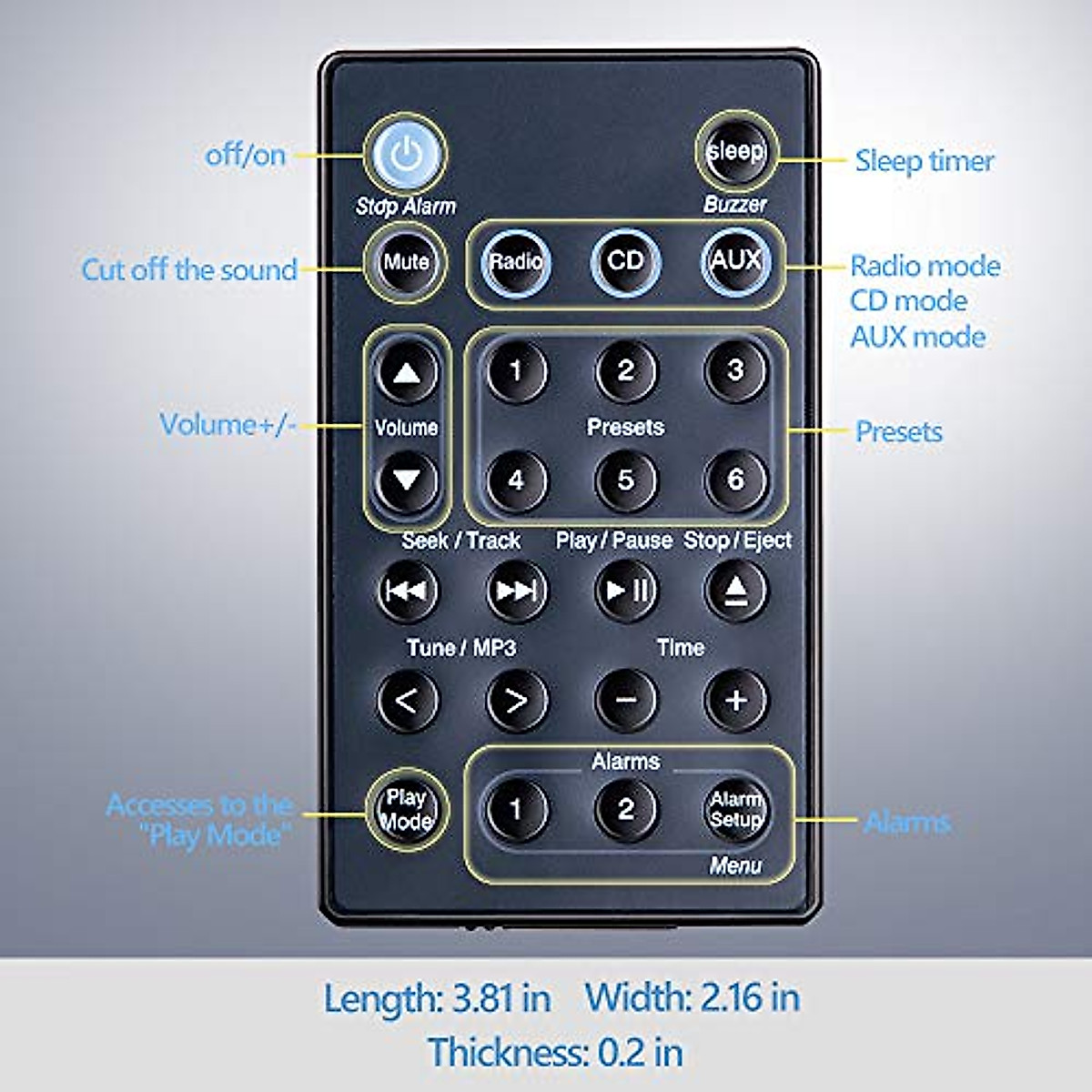 Universal Replacement Remote Control for Bose Sound Touch Wave Music Radio System-Generation The 1,2,3,4th (Batteries Excluded)(Black)