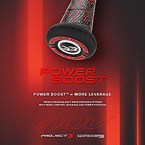 EASTON Project 3 ADV -3 BBCOR Baseball Bat | 31 inch / 28 oz | 2019 | 2 Piece Composite | iSO CNX | Launch Comp Barrel | Power Boost Knob | Speed End Cap