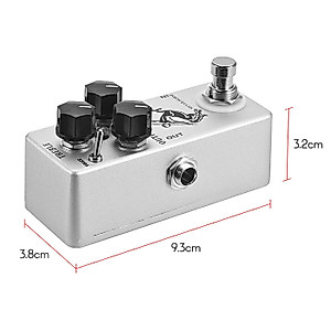 YMUZE Moskyaudio Mini Silver Horse Effect Pedal Overdrive Pedal for Electric Guitar