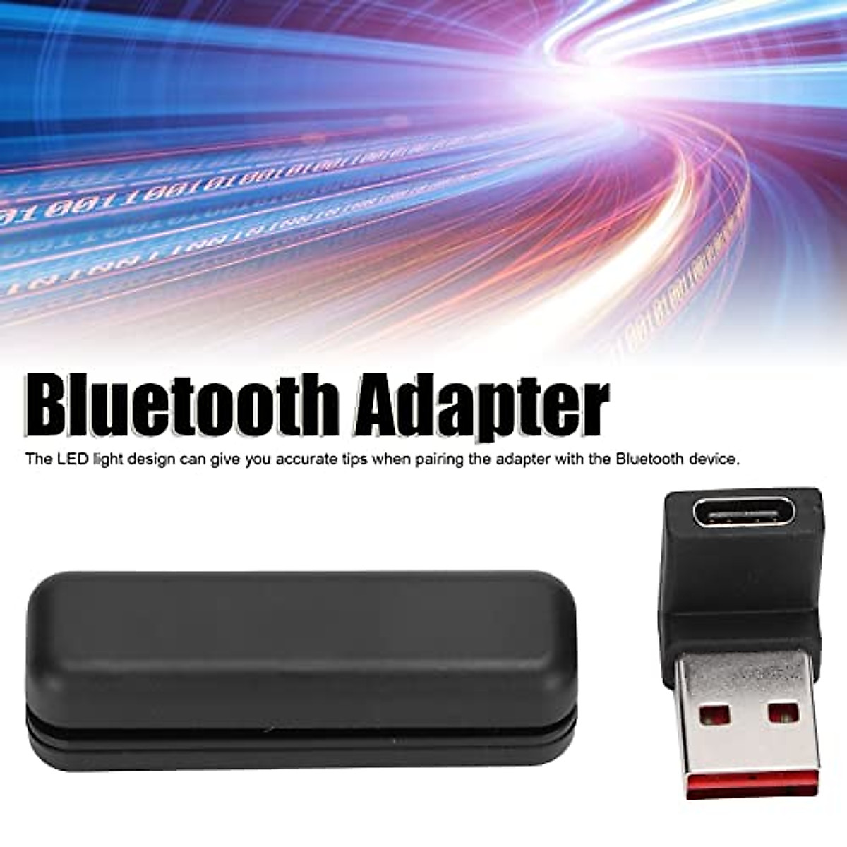 Kafuty-1 Bluetooth Adapter for Nintendo Switch & Lite, for PS4, for PS5, for Win 8 and Above PC, Wireless Audio Transmitter with aptX Low Latency, with USB C to A Converter