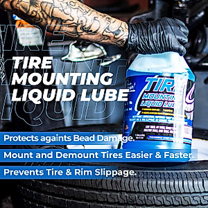 Bright Knight - Tire Lube, Tire Mounting Lube, Tire Sealant | Biodegradable & Universal | Tire Bead Sealer, Tire Soap, Bead Sealer For Tires, Aluminium & Alloy Wheels | Tire & Wheel Tools, Tire Repair