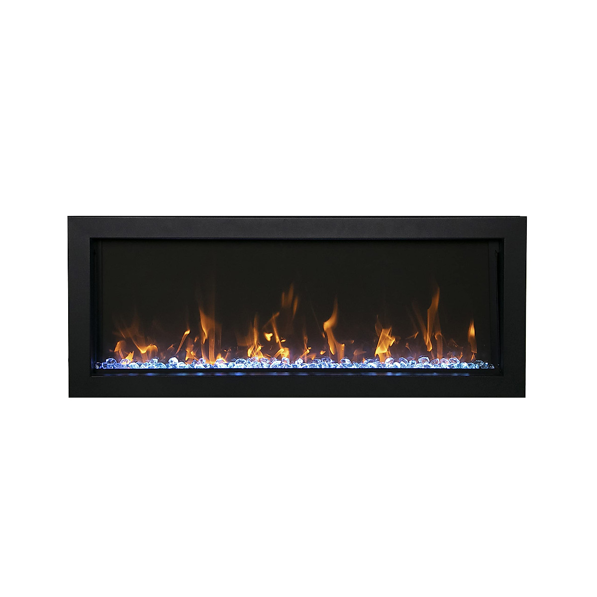 Amantii Panorama Indoor/Outdoor Extra Slim Built In Electric Fireplace (BI-60-XTRASLIM), 60-Inch