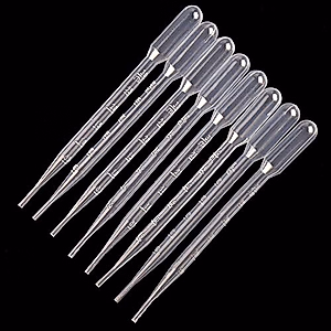 50pcs Plastic Transfer Pipettes 3ml for Laboratory Daily Use…