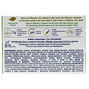 Dove, Beauty Bar Soap Variety Pack of 12, Go Fresh, Shea Butter, Coconut Milk, White - 135g